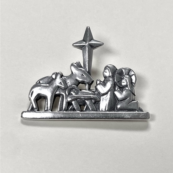 James Avery | Jewelry | James Avery Nativity Pin Brooch Sterling Silver ...